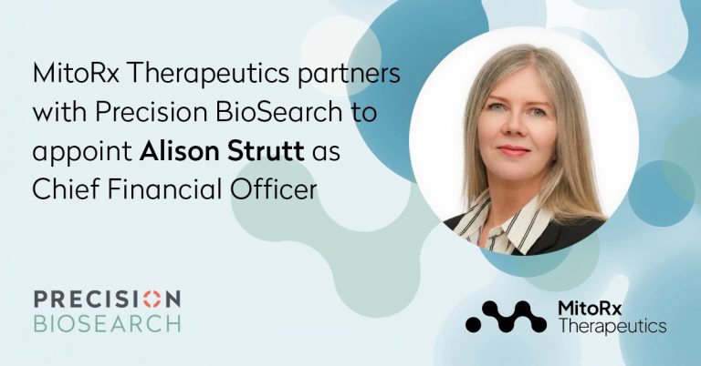 Precision BioSearch partners with MitoRx Therapeutics to appoint Alison ...